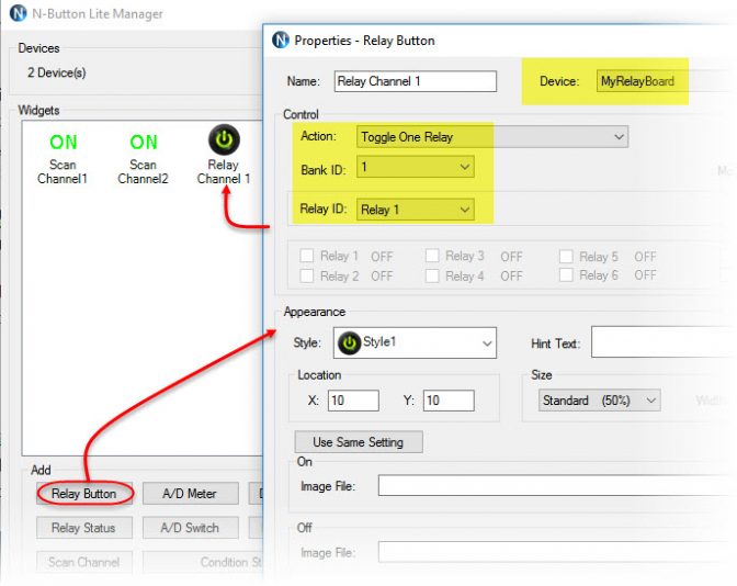 Control Relay with Push Notification Board by N-Button - NCD.io