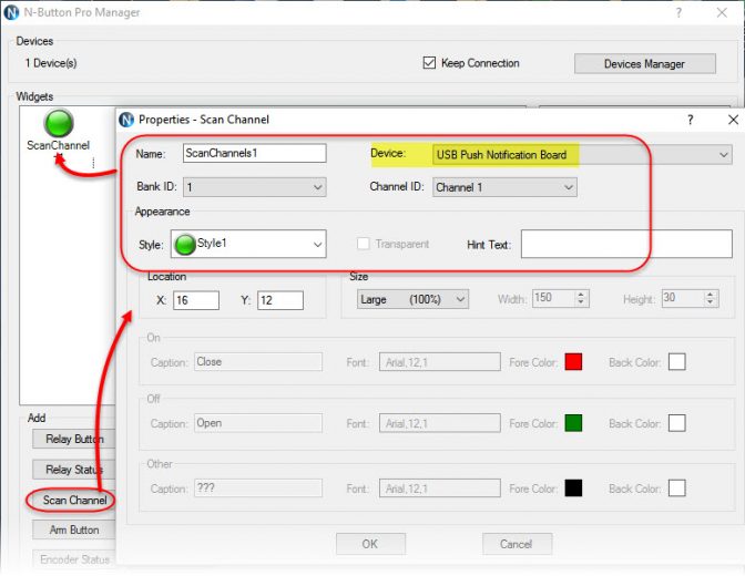 Set up USB Push Notification Board with N-Button - NCD.io
