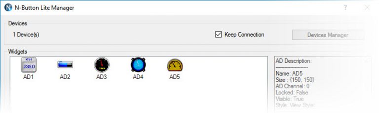 How to Use the A/D Meter Widget with N-Button - NCD.io