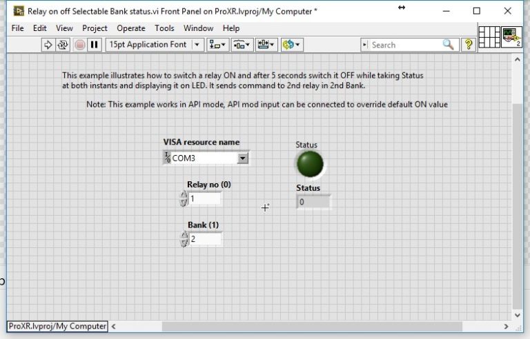 Labview Relay switching and Status acquisition 1 - NCD.io