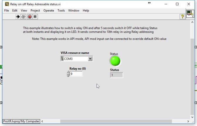 Labview Relay switching and Status acquisition 1 - NCD.io