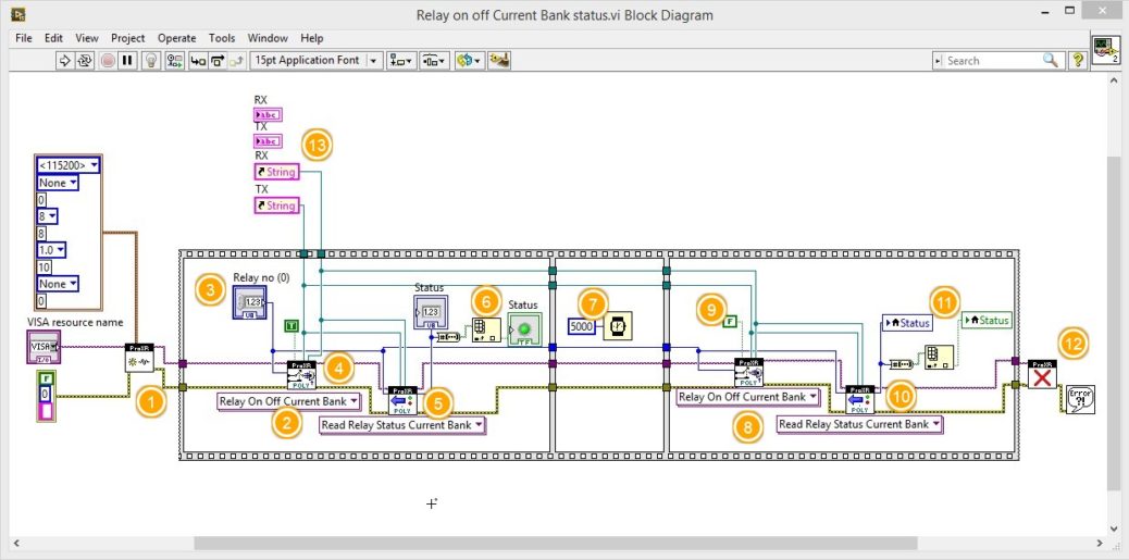 Labview Relay switching and Status acquisition 1 - NCD.io