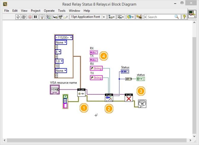 LabVIEW Relay switching and Status acquisition 2 - NCD.io