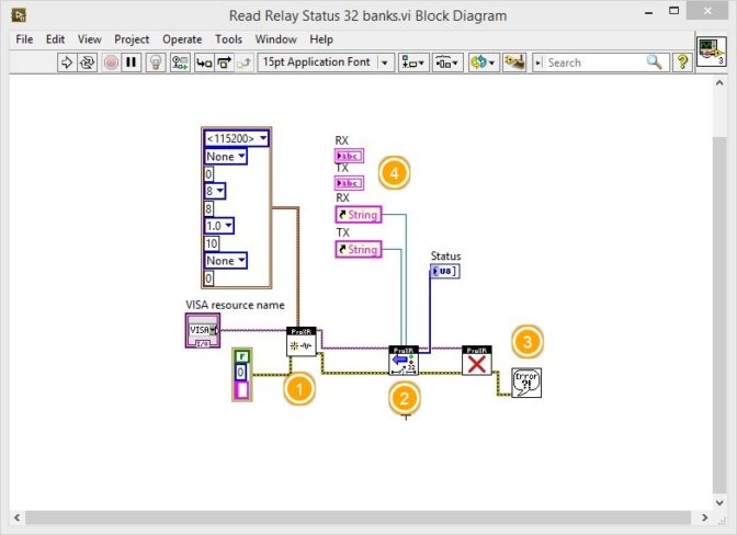 LabVIEW Relay switching and Status acquisition 2 - NCD.io
