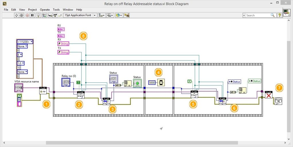 Labview Relay switching and Status acquisition 1 - NCD.io