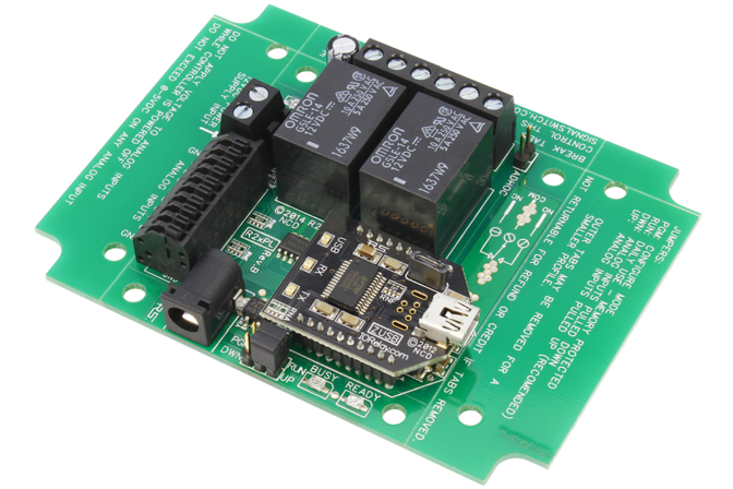 USB Relay Controllers with On-Board Analog Inputs and GPIO for Sensors