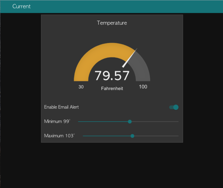 Node-RED Dashboard - Thermocouple Alert - ncd.io