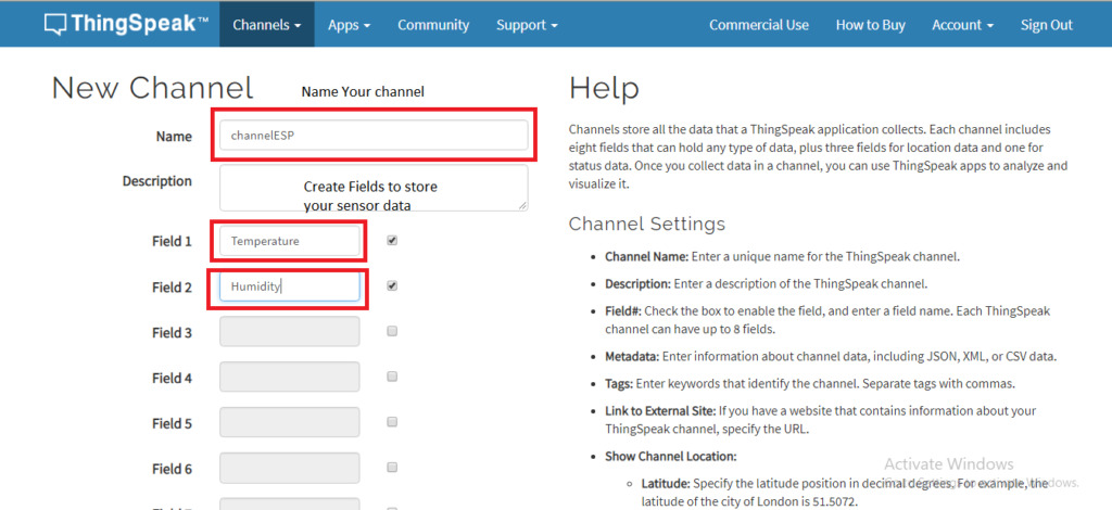 ThingSpeak Weather APP using ESP8266 And SHT31 - NCD.io