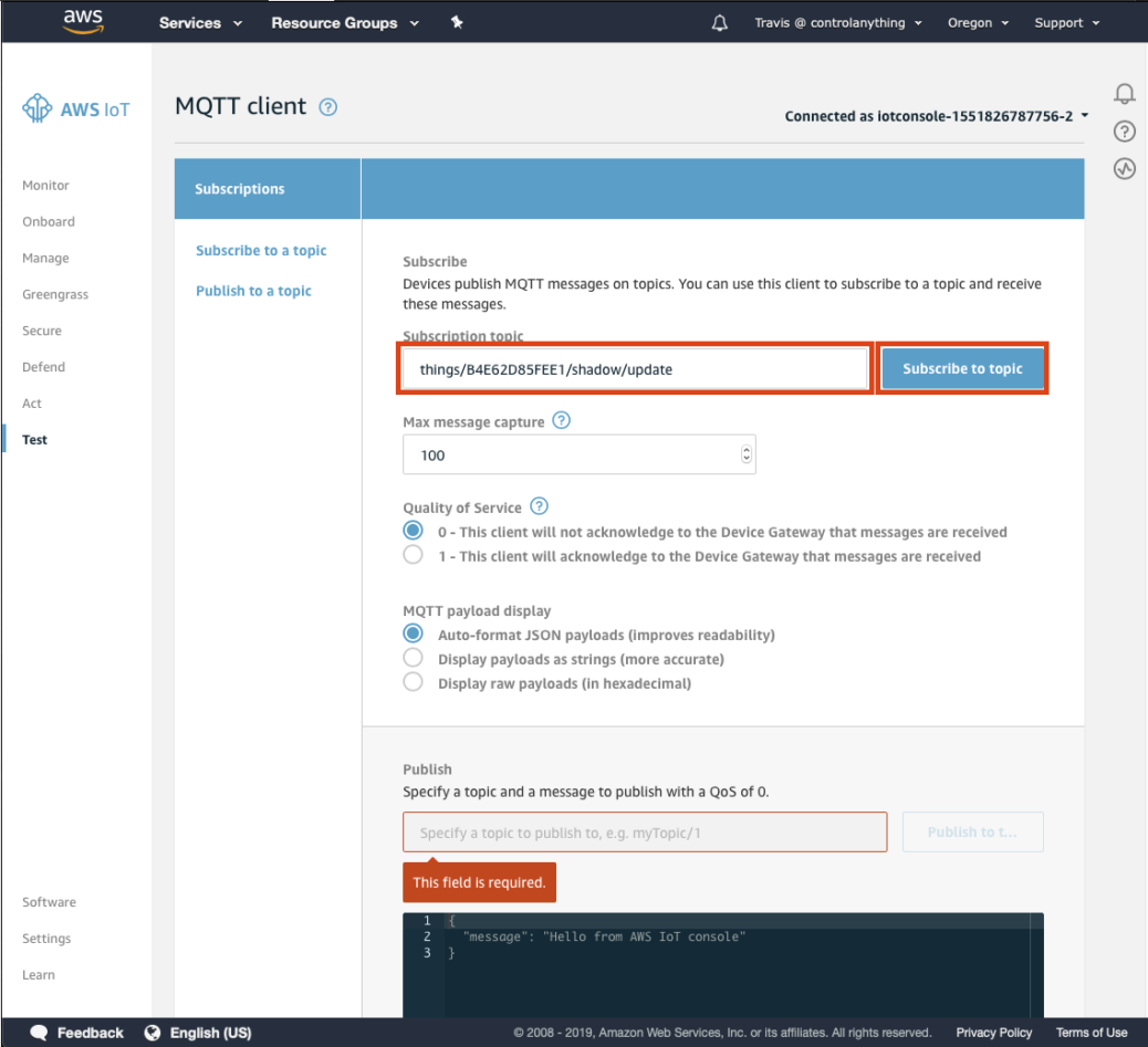 WiFi Micro Gateway Setup for AWS - NCD.io