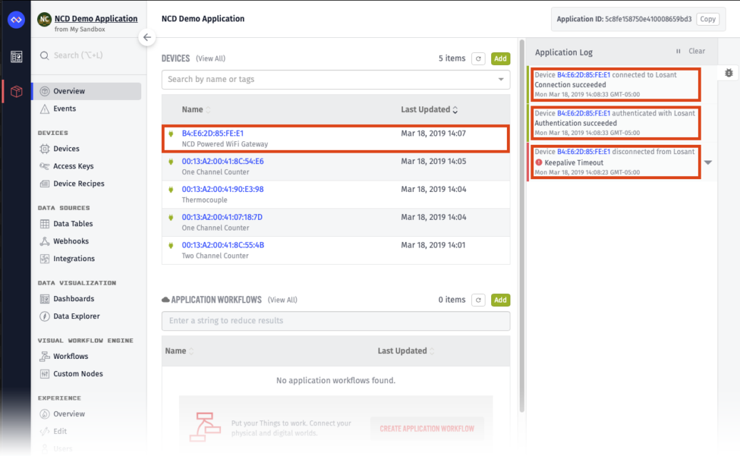 WiFi Micro Gateway Setup for LOSANT - NCD.io