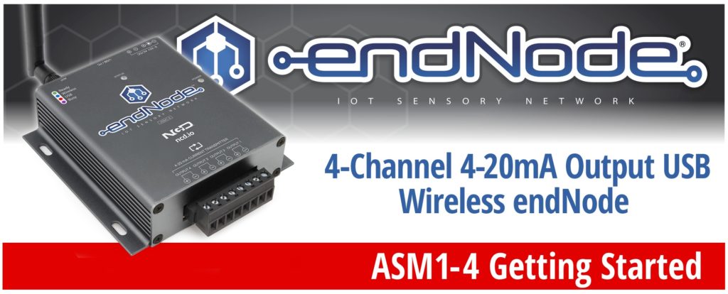 4-Channel 4-20mA Output USB Wireless endNode Getting Started - NCD.io
