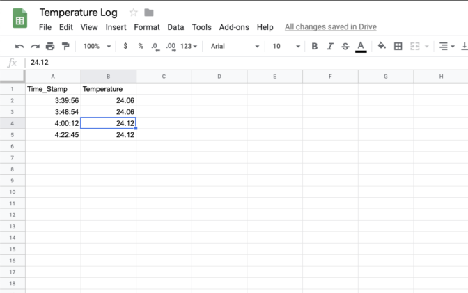 Logging data to Google Sheets through AWS IoT(Lambda) - NCD.io