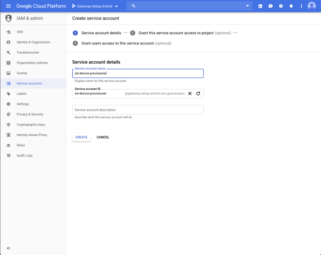 Google IoT Core Gateway Setup - NCD.io