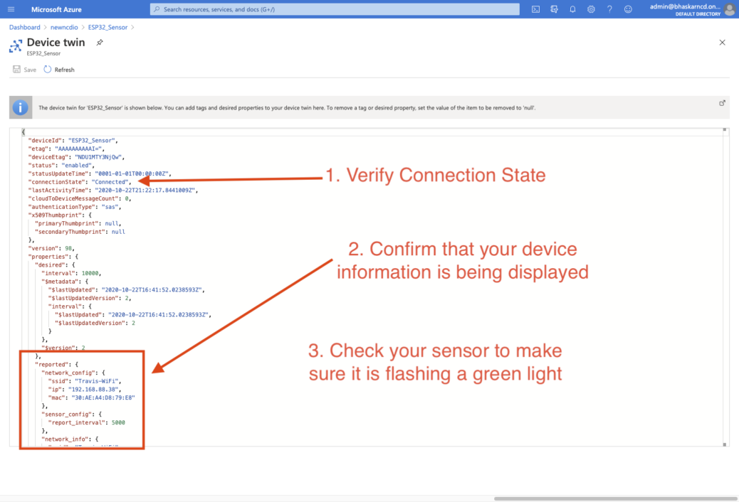 WiFi Sensor Setup Guide for use with Microsoft® Azure® - NCD.io