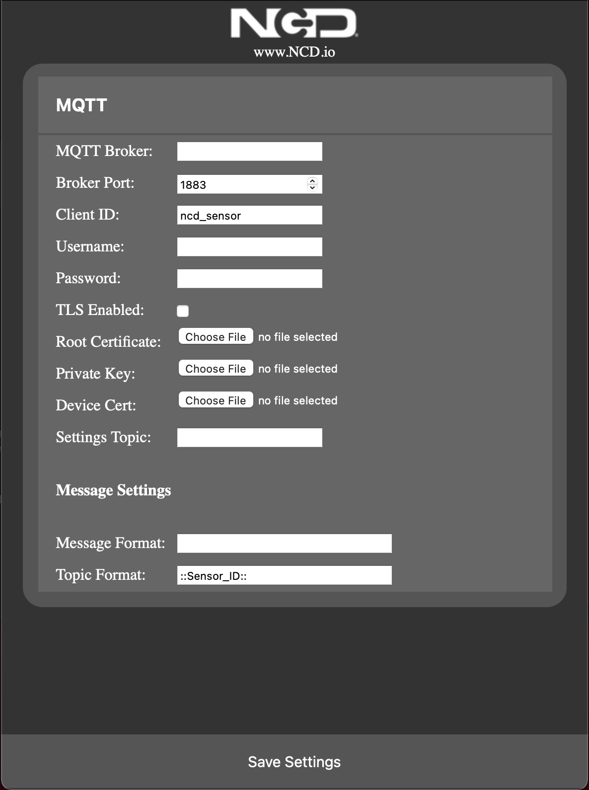 WiFi MQTT Temperature/Humidity Sensor User Guide - NCD.io