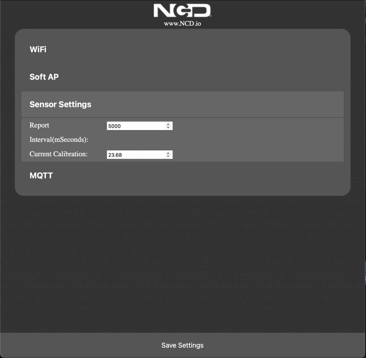 WiFi MQTT Current Monitor Sensor User Guide - ncd.io