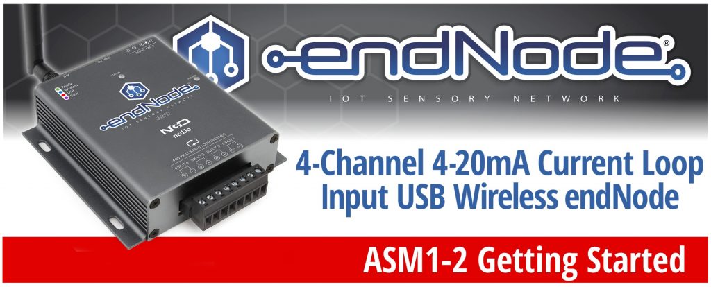 4-Channel 4-20mA Current Loop Input USB Wireless endNode Getting Started