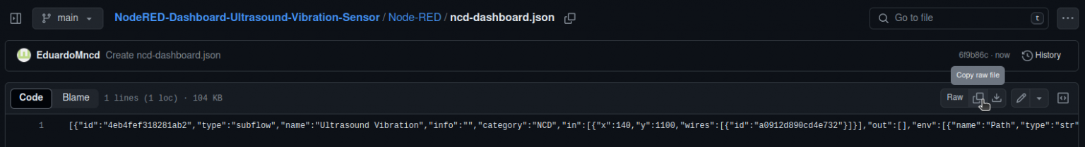 IIoT Ultrasound Vibration Sensor Node-RED Dashboard - NCD.io