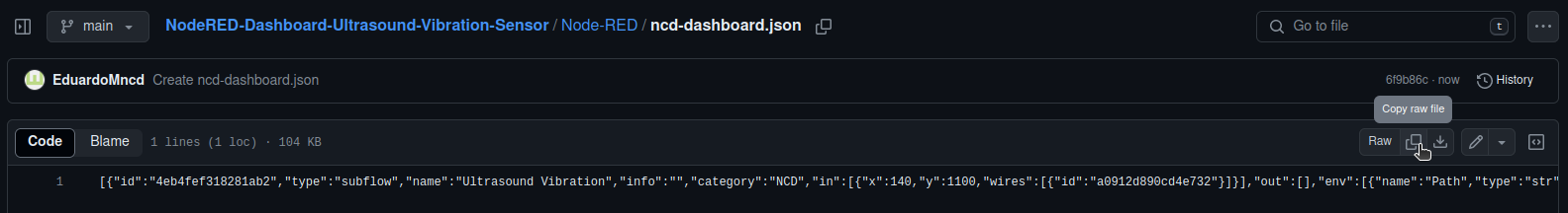 IIoT Ultrasound Vibration Sensor Node-RED Dashboard - NCD.io