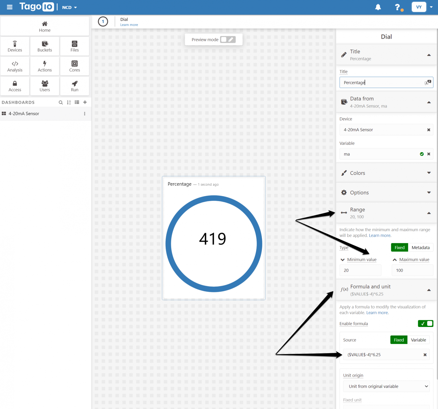 Getting started with NCD 4-20mA Current Sensor and TagoIO - NCD.io
