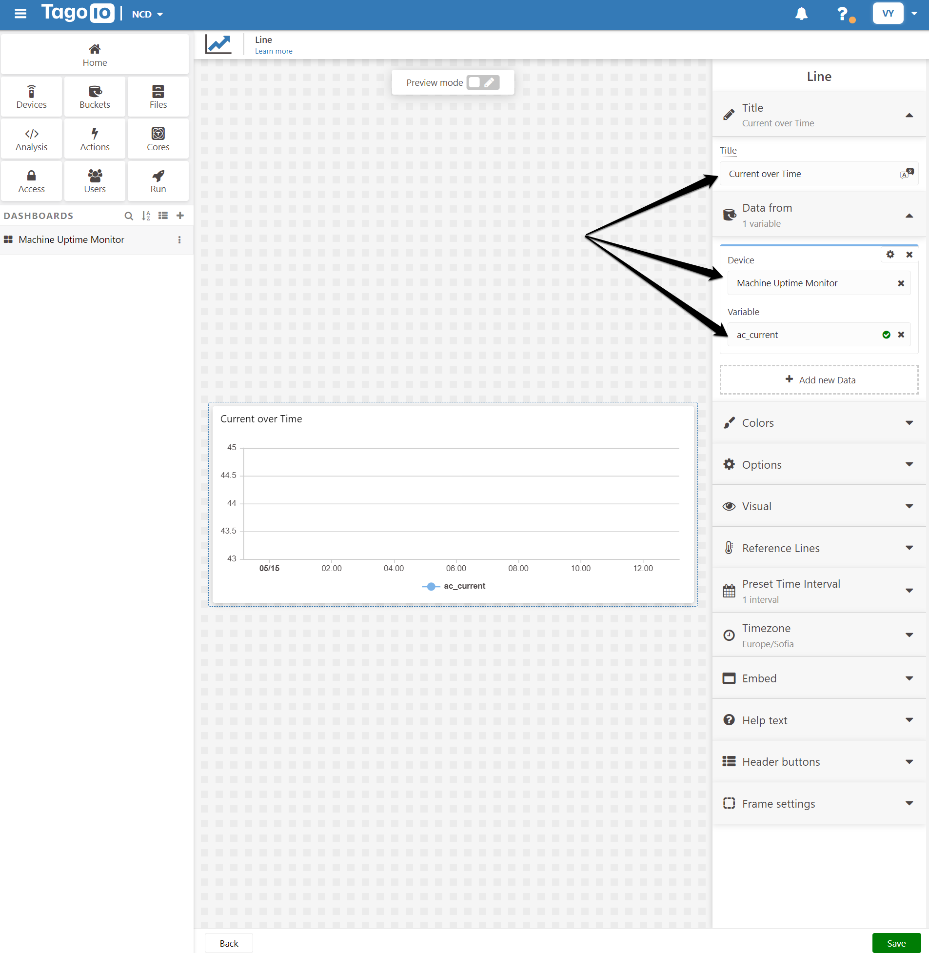 Machine Uptime Monitoring with TagoIO - NCD.io