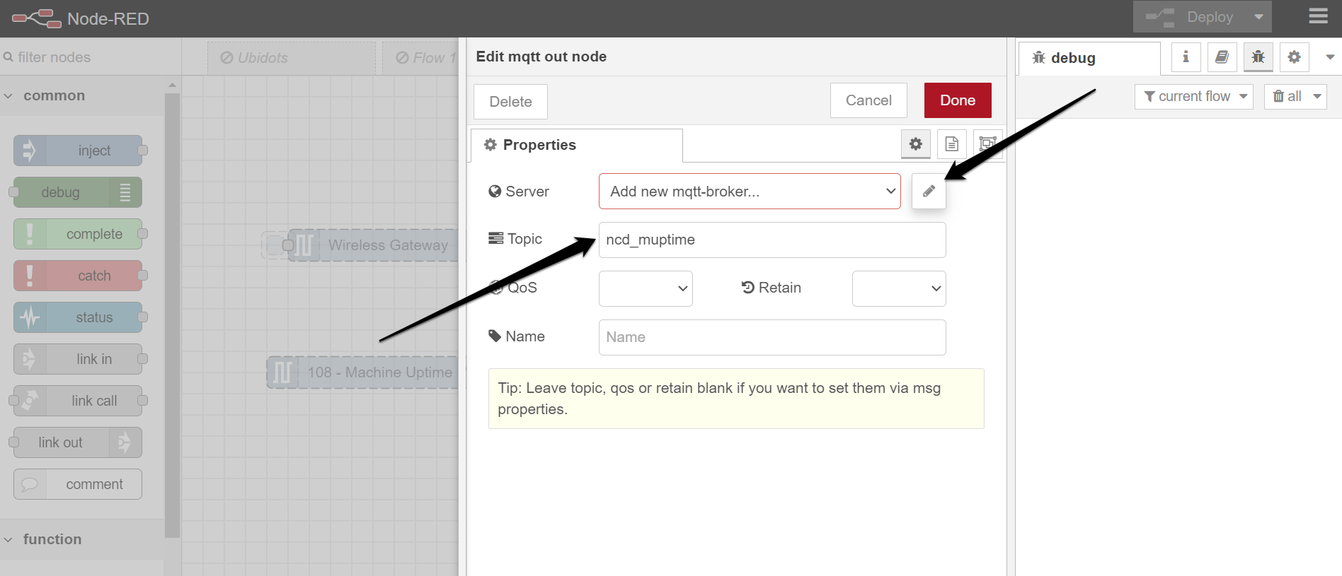 Machine Uptime Sensor Datacake and HiveMQ Integration - NCD.io