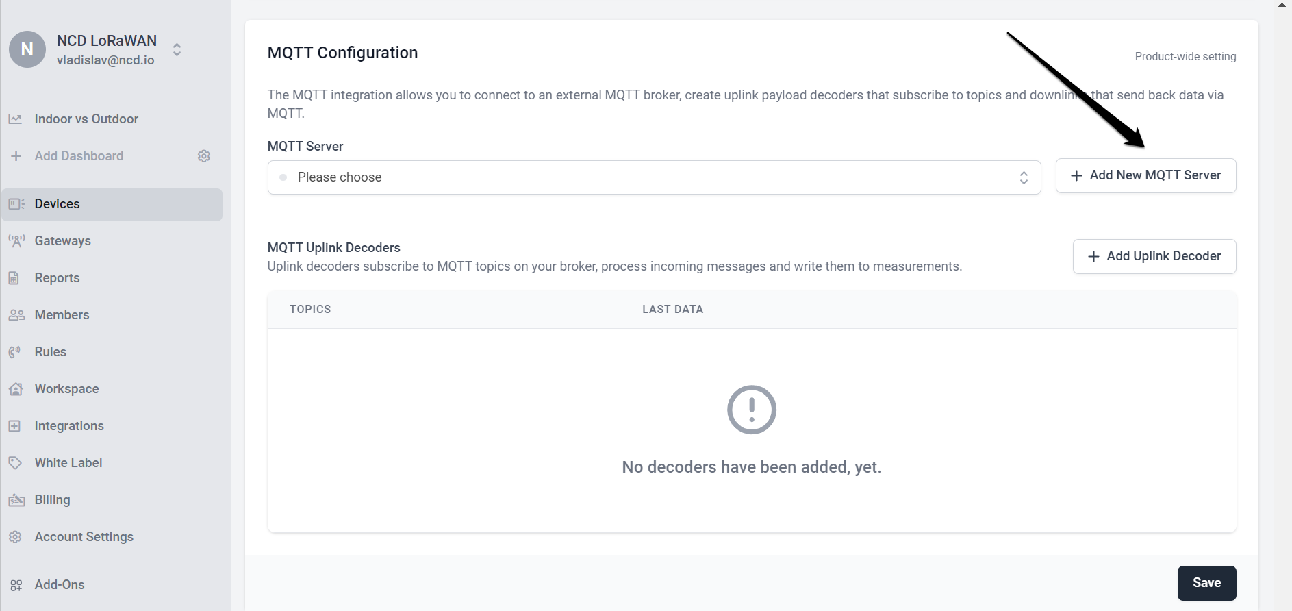 Machine Uptime Sensor Datacake and HiveMQ Integration - NCD.io