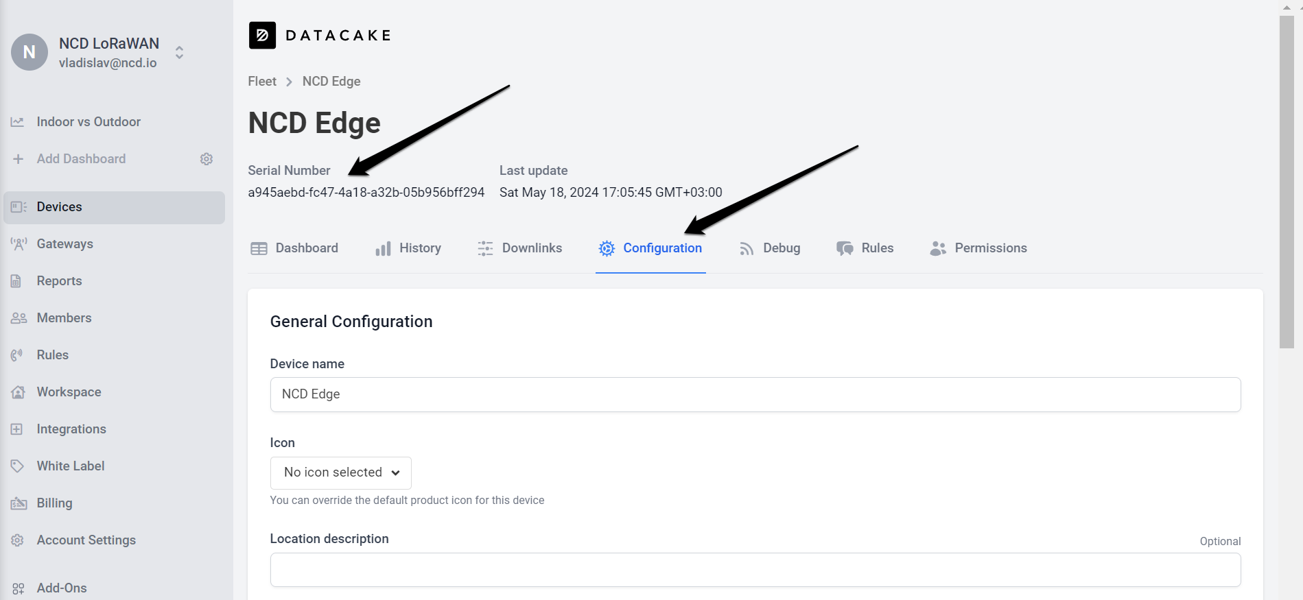 Machine Uptime Sensor Datacake and HiveMQ Integration - NCD.io