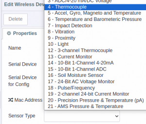 Industrial Wireless Thermocouple Sensor Node-RED Dashboard - NCD.io