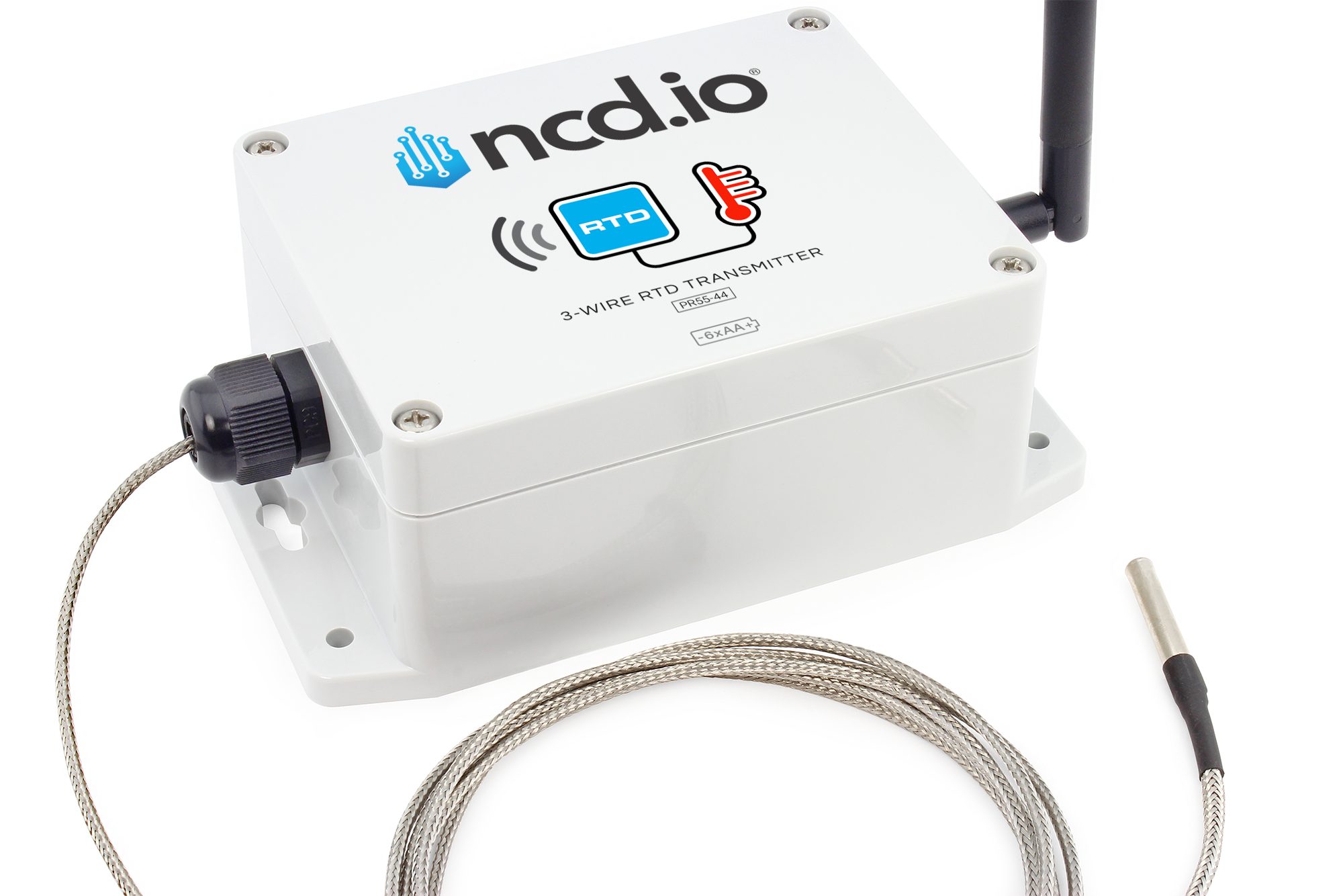 IIoT Wireless RTD Temperature Sensor Node-RED Dashboard - NCD.io