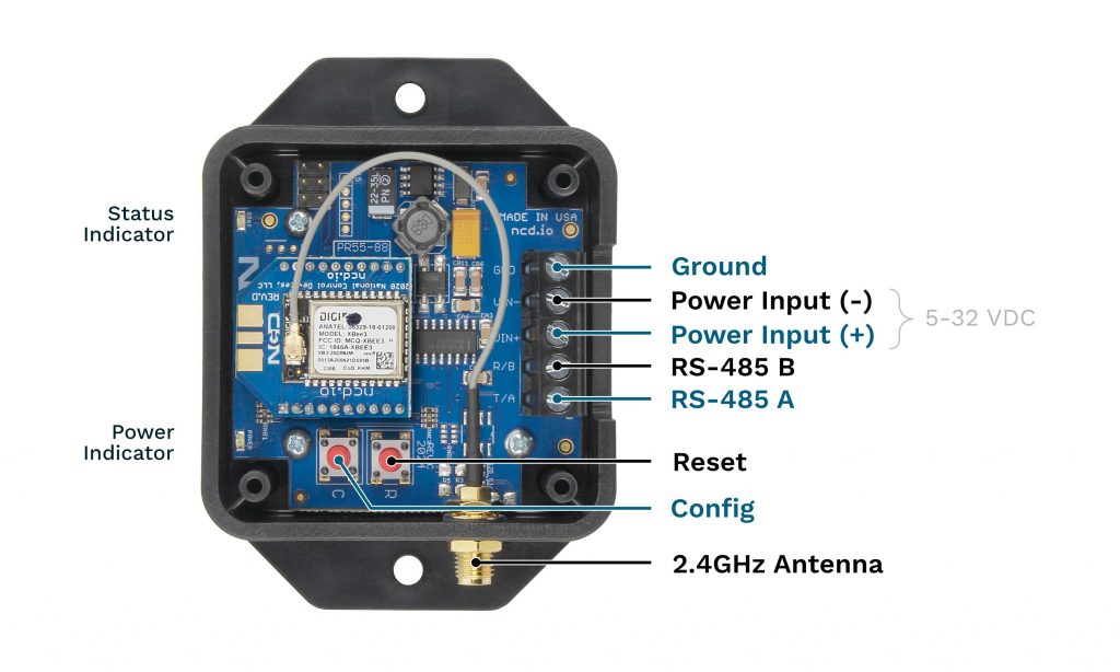 Industrial IoT RS485 To Wireless Converter Datasheet - NCD.io