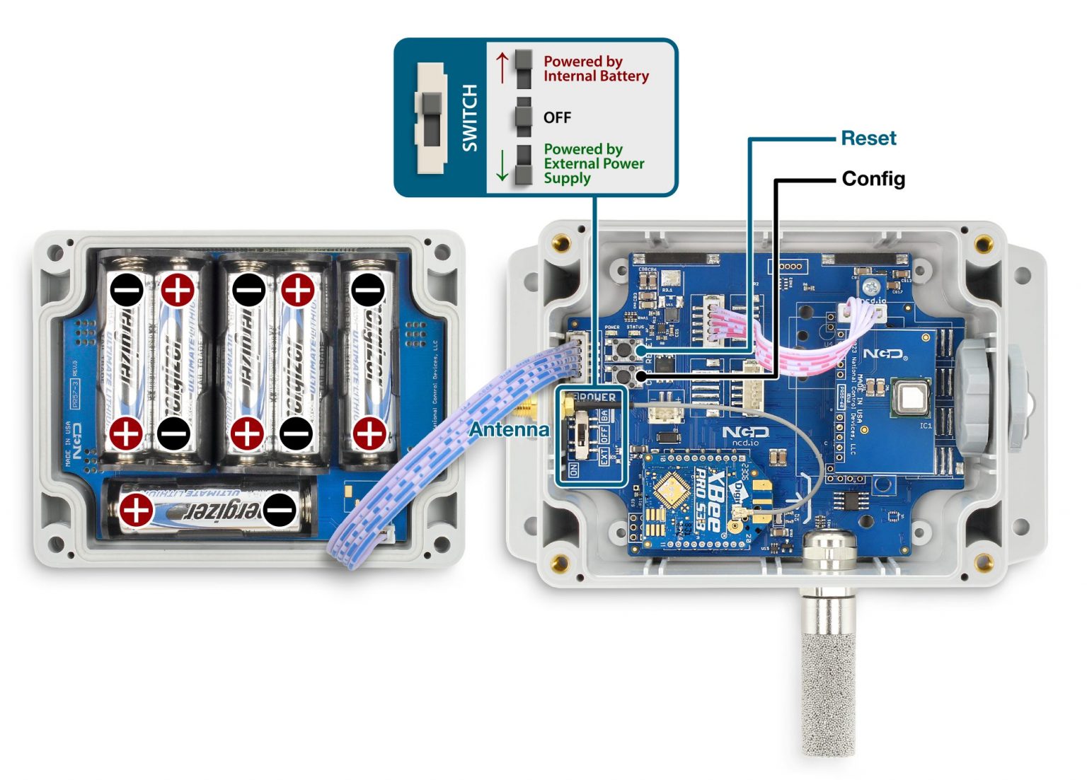 Industrial IoT Wireless CO2 Temperature Humidity Sensor Brochure - NCD.io