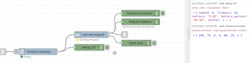 Requesting Time Domain Data from Vibration Sensor via Node-RED SubFlow - NCD.io