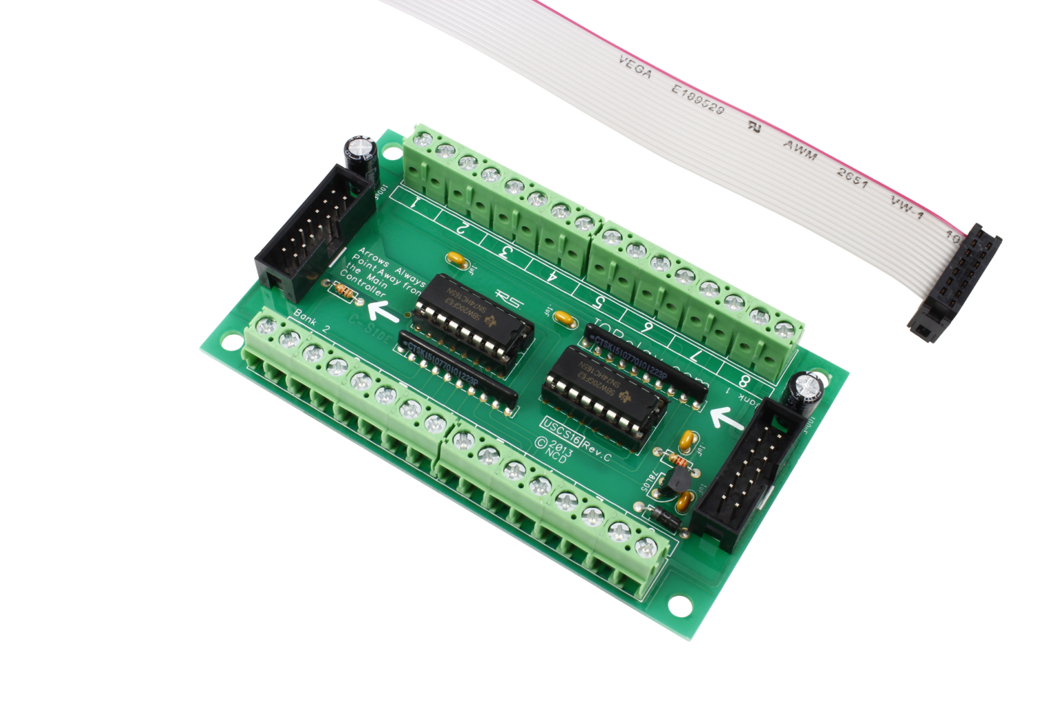 UXP 16-Channel Contact Closure Detector Expansion Board - NCD Store