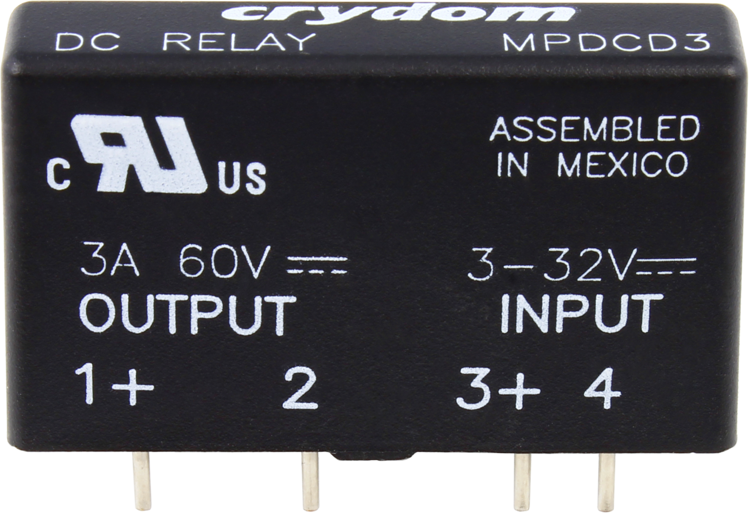 Crydom MPDCD3 3A@60VDC DC Solid State Relay (Type F) - NCD Store