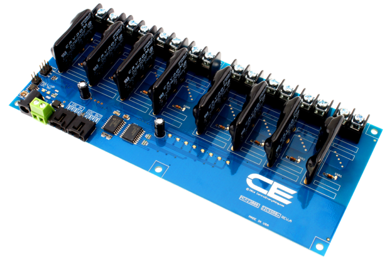 8-Channel Solid State Relay Controller with I2C Interface - NCD Store