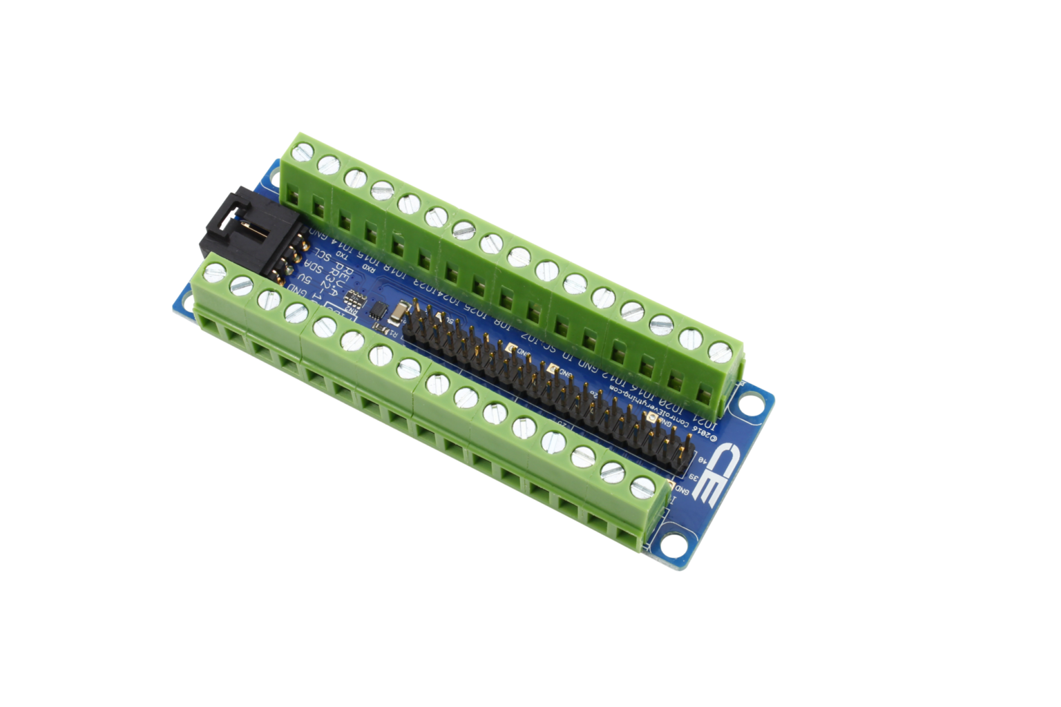 Screw Terminal Breakout Board with I2C for Raspberry Pi Zero, Pi 2, Pi ...
