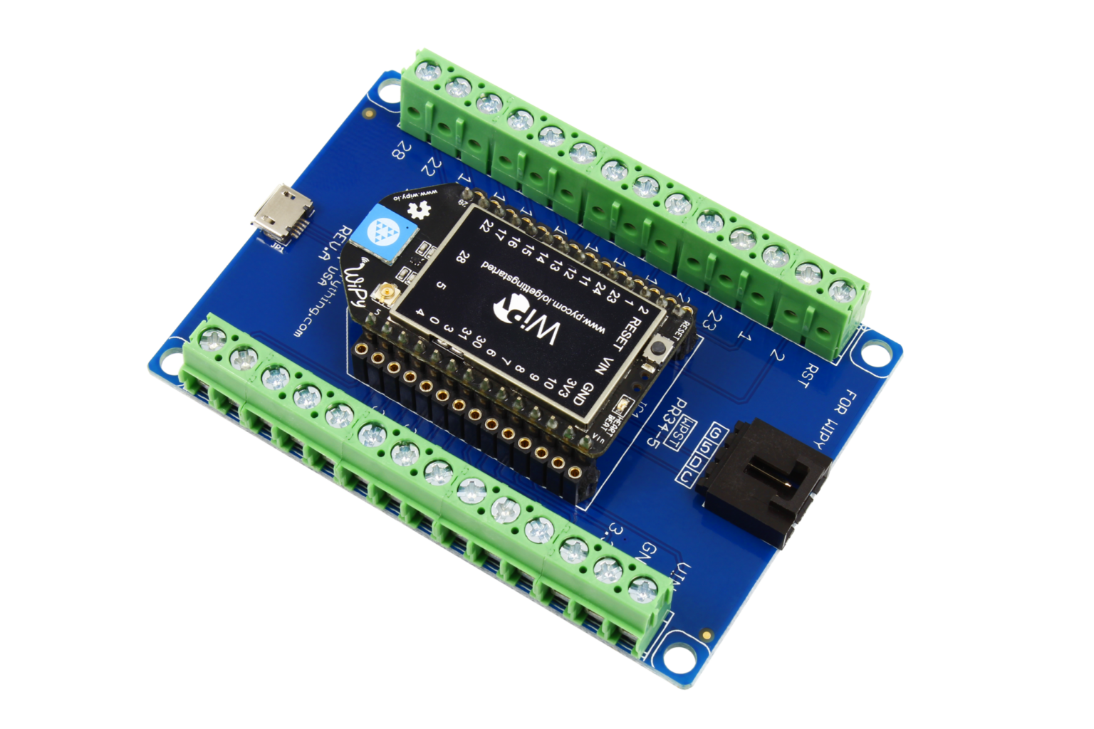 Screw Terminal Breakout Board for WiPy - NCD Store