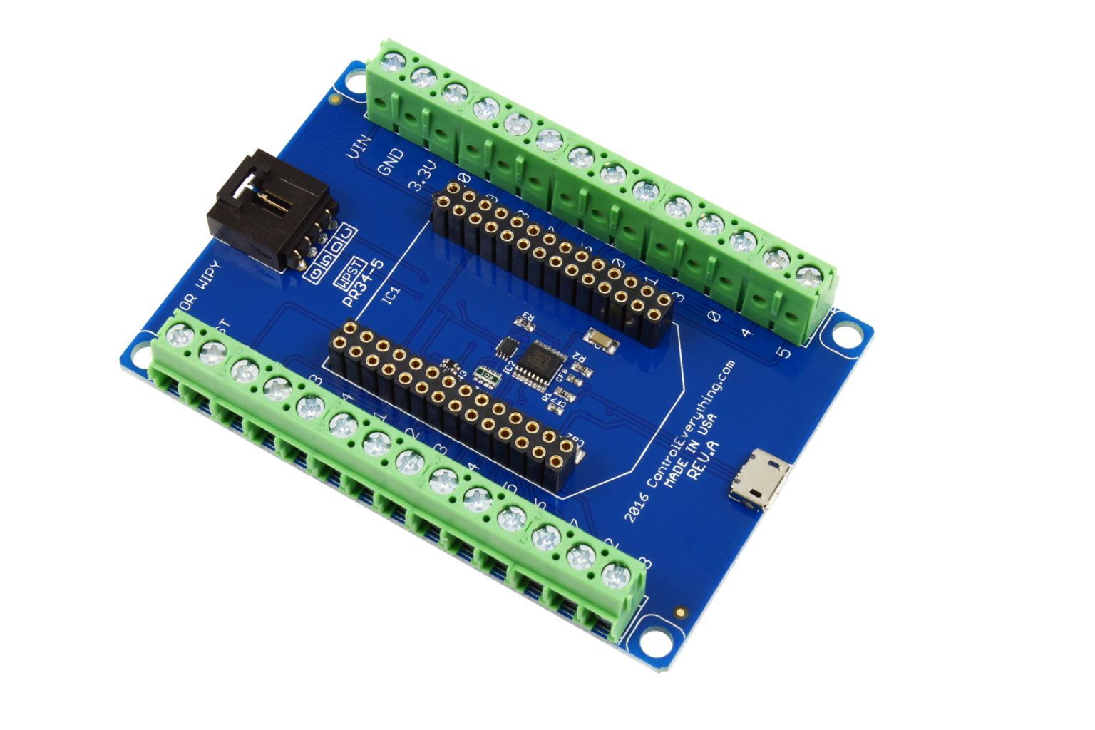 Screw Terminal Breakout Board for WiPy - NCD Store