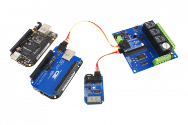 4-Channel General Purpose SPDT Relay Shield + 4 GPIO with IoT Interface - NCD Store