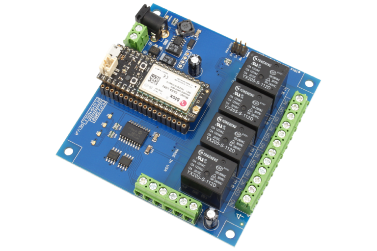 4-Channel General Purpose SPDT Relay Shield + 4 GPIO with IoT Interface - NCD Store