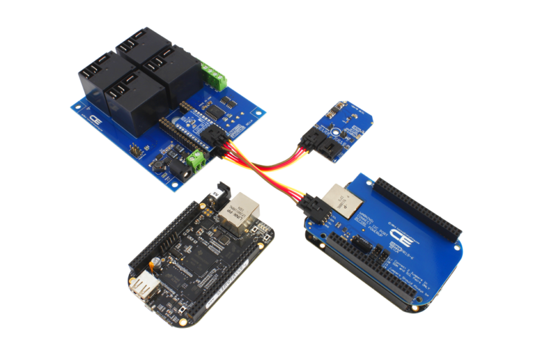 4-Channel DPDT Signal Relay Shield + 4 GPIO with IoT Interface - NCD Store