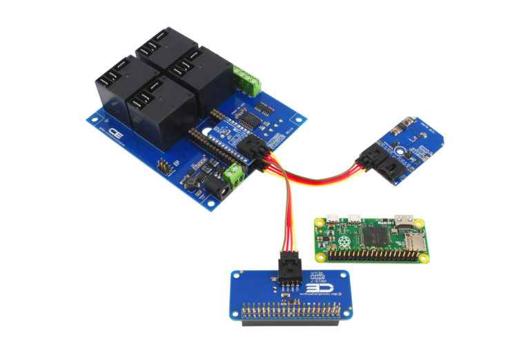4-Channel DPDT Signal Relay Shield + 4 GPIO with IoT Interface - NCD Store