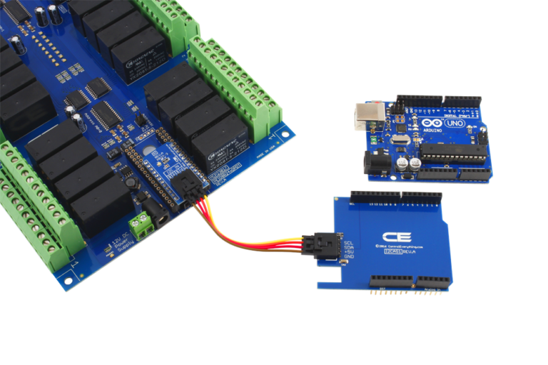 24-Channel DPDT Signal Relay Shield + 8 GPIO with IoT Interface - NCD Store