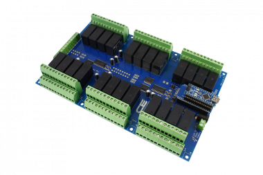 24-Channel DPDT Signal Relay Shield + 8 GPIO with IoT Interface - NCD Store