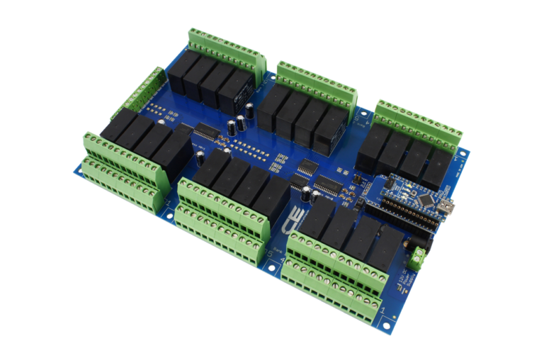 24-Channel DPDT Signal Relay Shield + 8 GPIO with IoT Interface - NCD Store