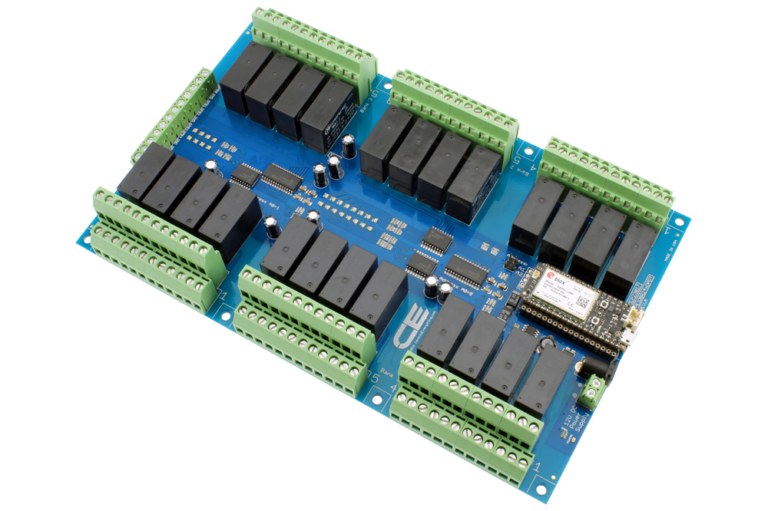 24-Channel DPDT Signal Relay Shield + 8 GPIO with IoT Interface - NCD Store