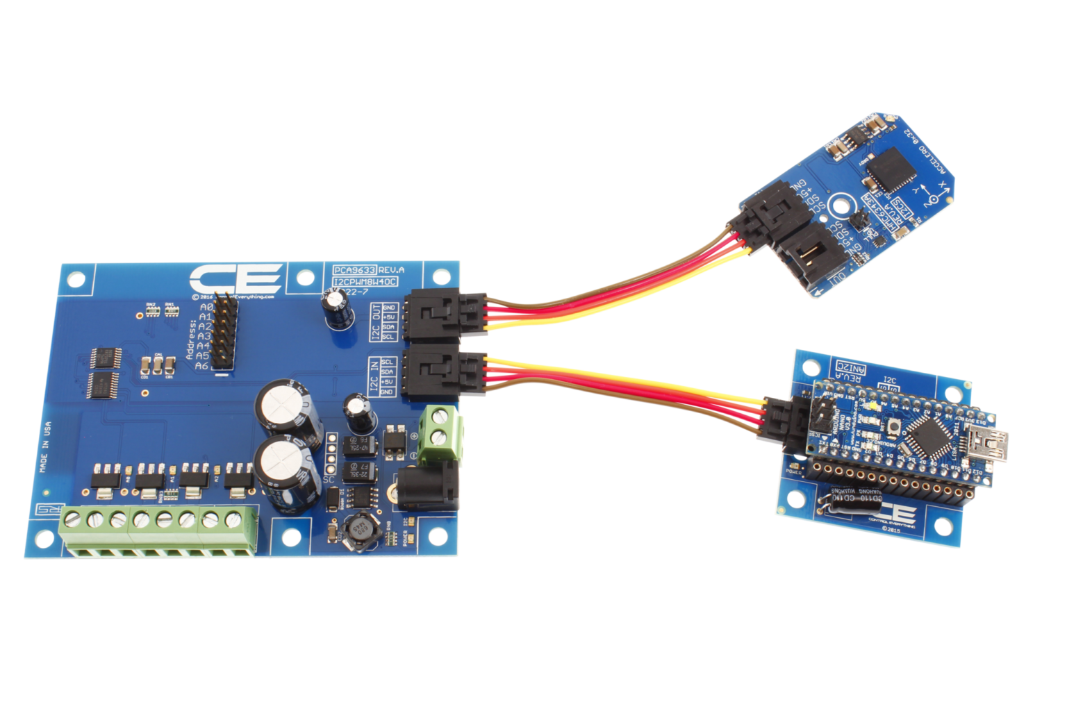 PCA9633 4-Channel 8W Open Collector 8-Bit PWM FET Driver with I2C Interface - NCD Store
