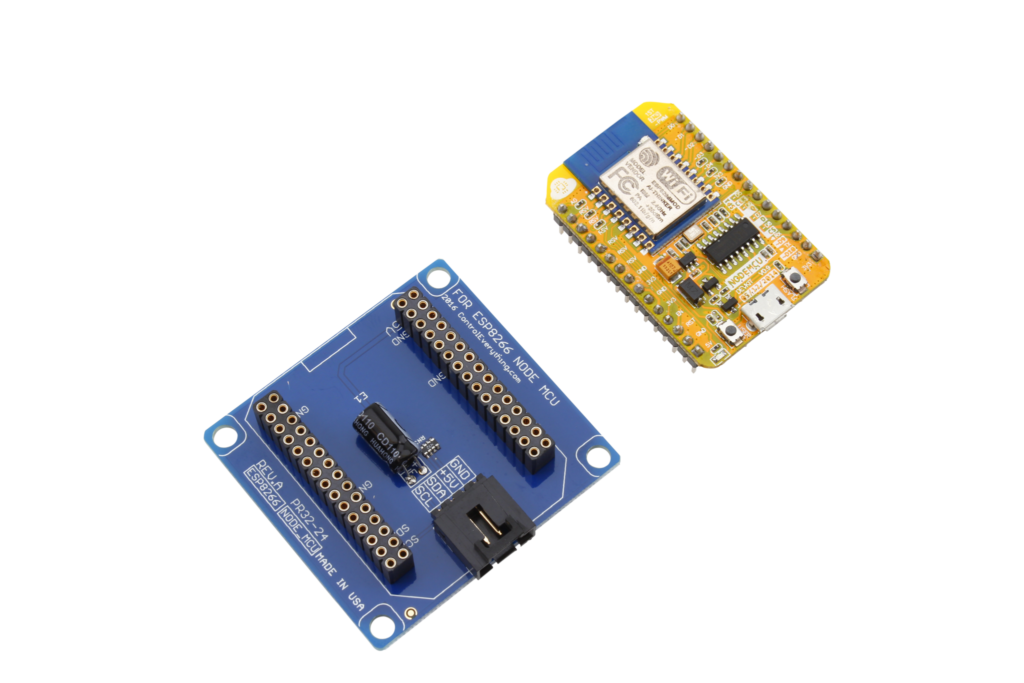 I2C Shield for NodeMCU ESP8266 with Integrated USB and I2C Port - NCD Store