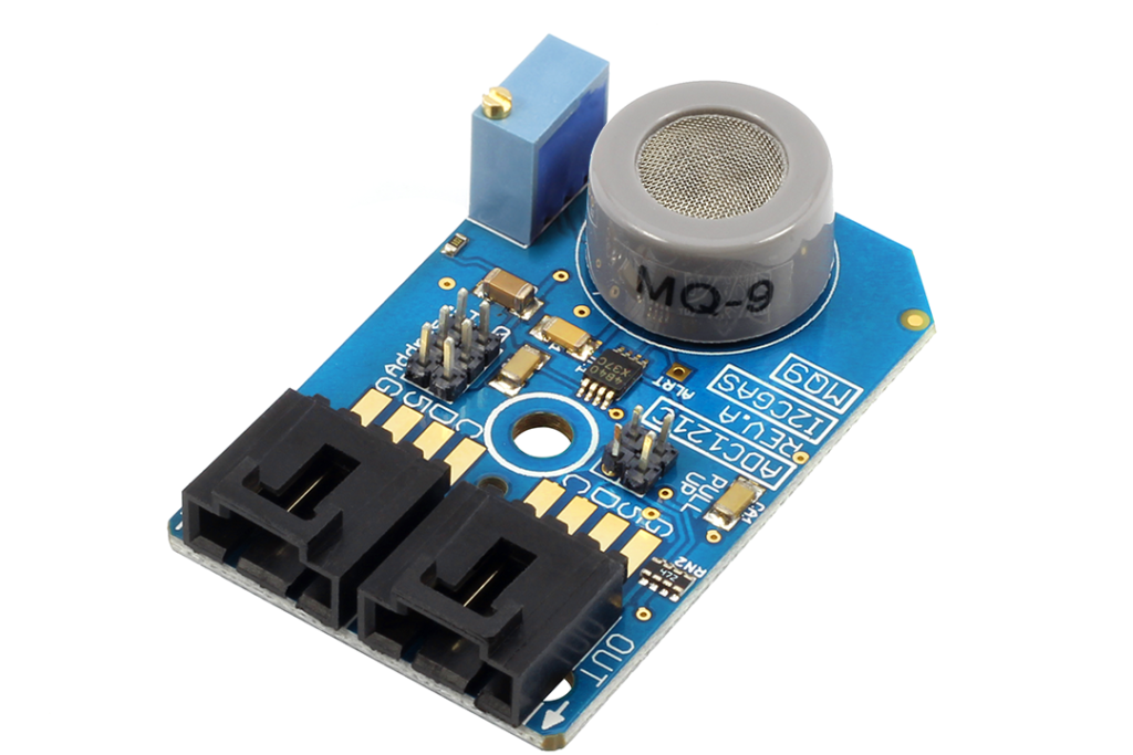 MQ-9 Carbon Monoxide Combustible Gas Sensor ADC121C 12-Bit ADC I2C Mini Module - NCD Store